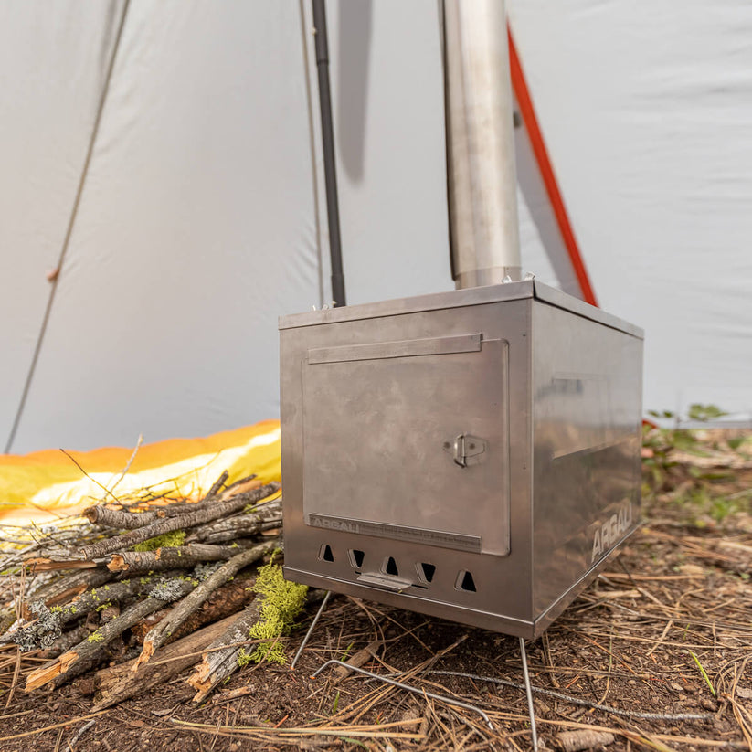 Argali Skyline Ti Titanium Wood Stove | www.argalioutdoors.com